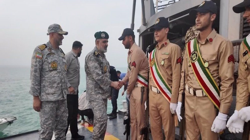 Iran Navy commander visits naval units in Strait of Hormuz, Persian ...